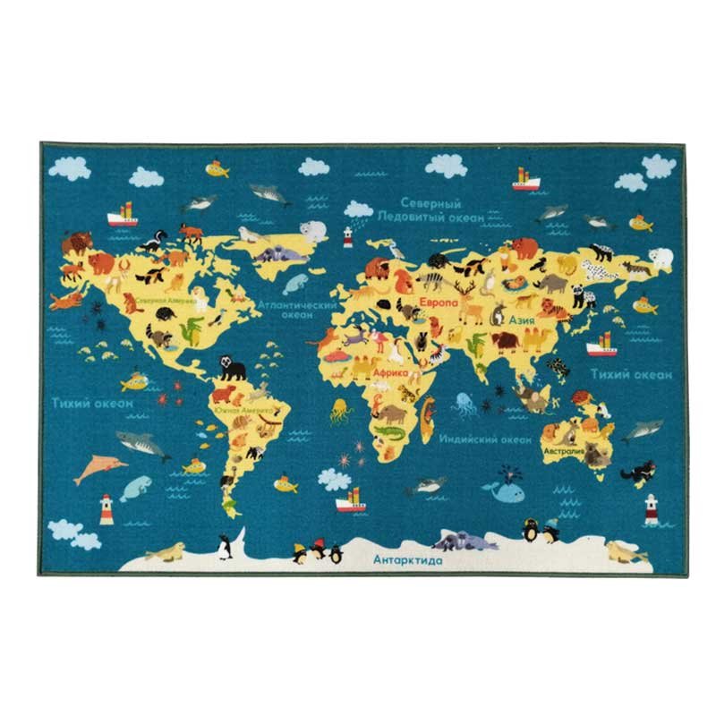 world map rug